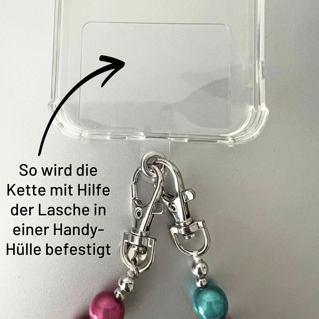 Lichtperlen-Handykette - Herzkanal